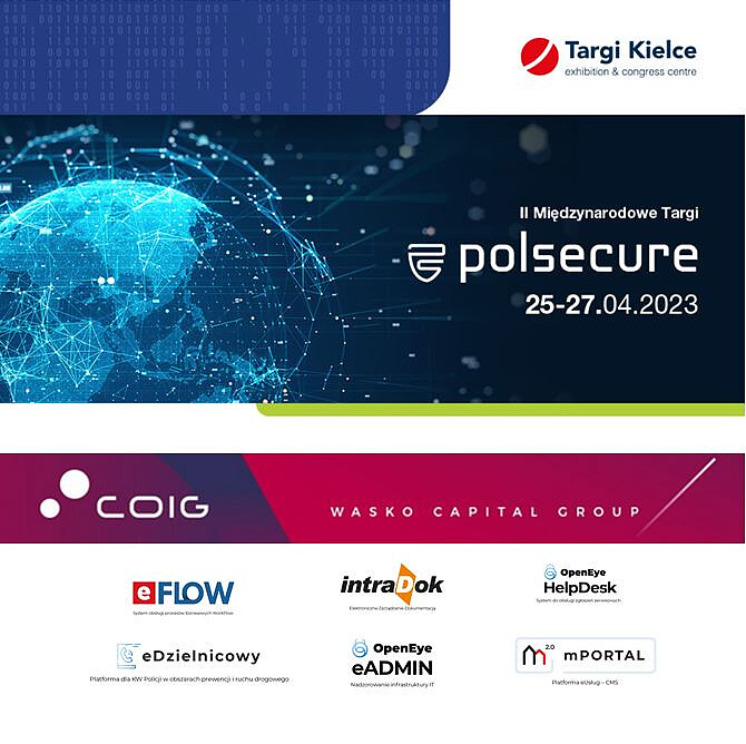 COIG joins the POLSECURE Expo ‹ About Us ‹ News ‹ Targi Kielce S.A.