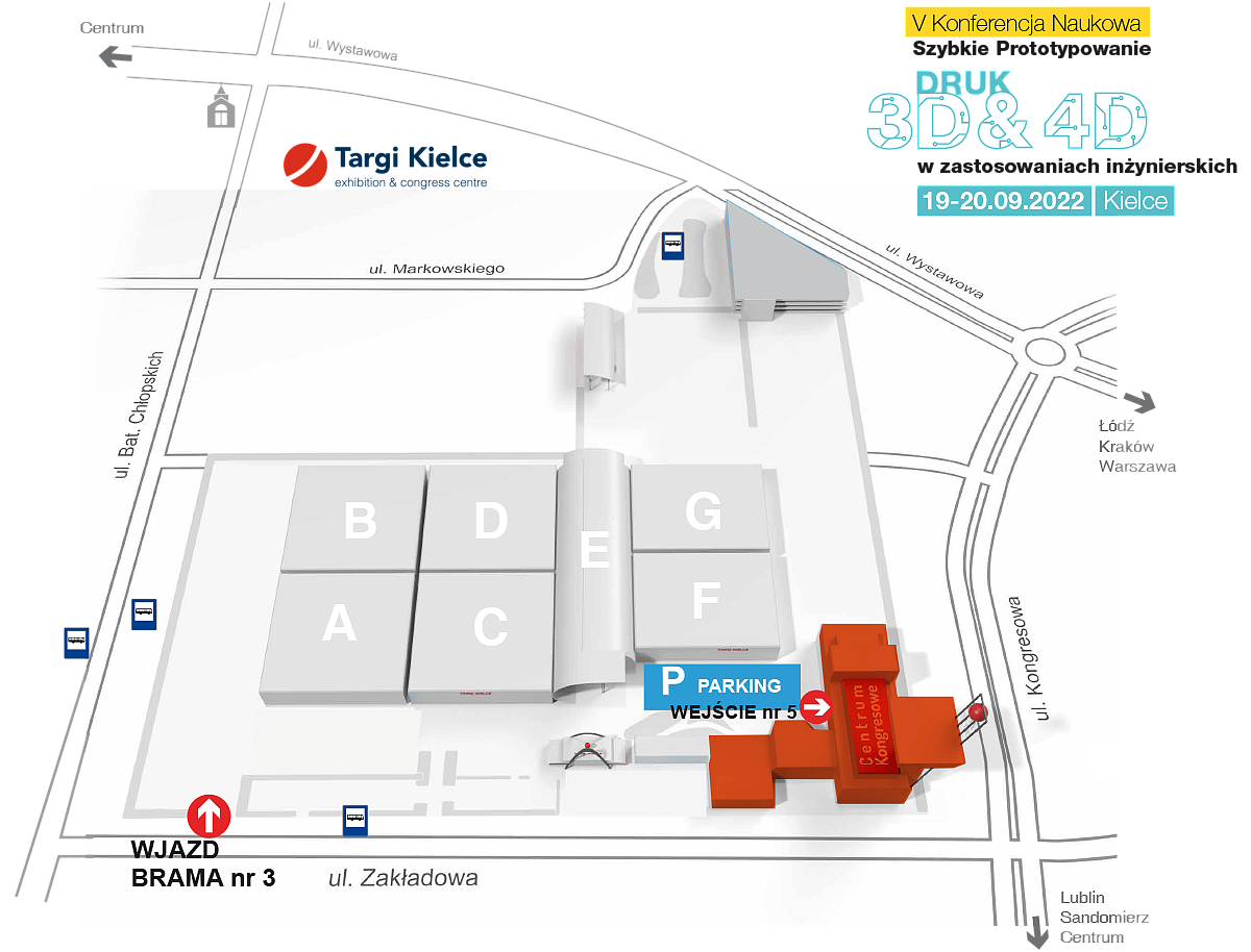 Szybkie Prototypowanie - Mapa dojazdu ‹ Targi Kielce S.A.